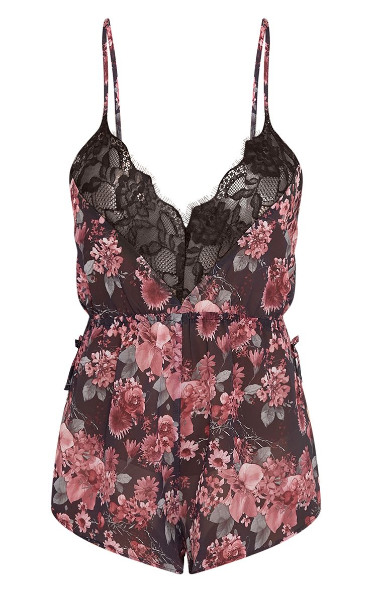 Keke pink floral print chiffon teddy 6 plus – Clearfield – clothes ...