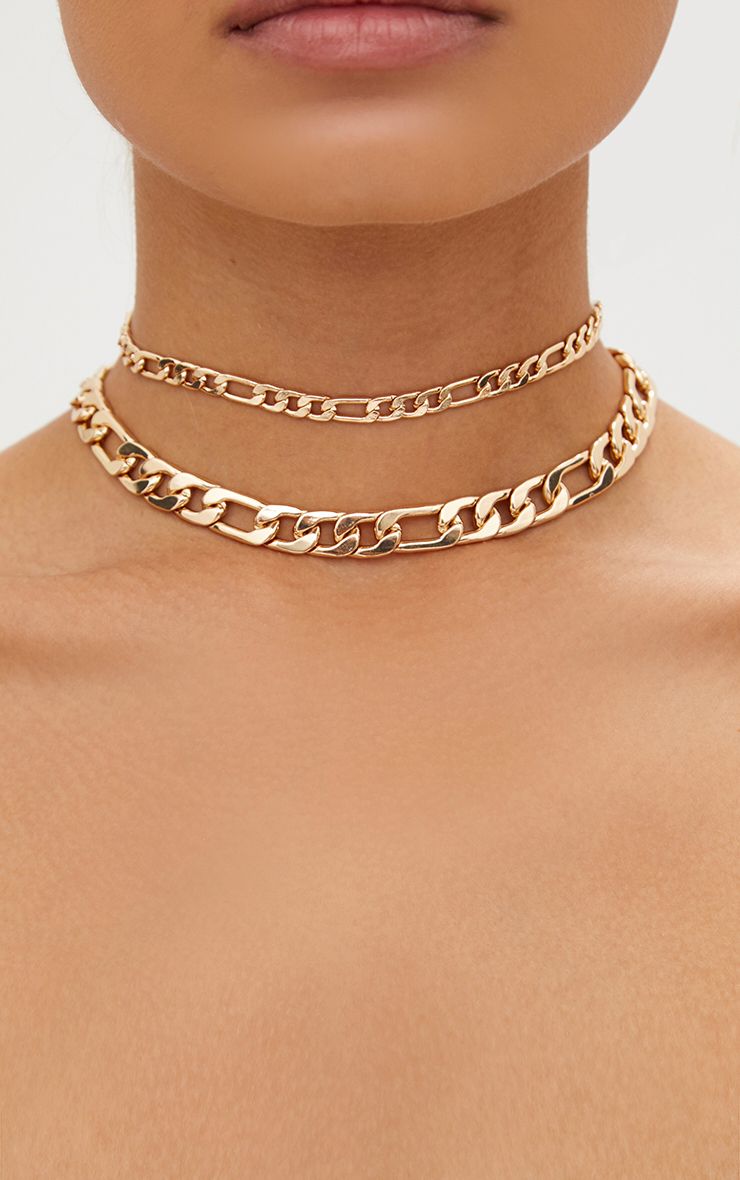 Chokers | Black & Gold Choker Necklaces | PrettyLittleThing USA