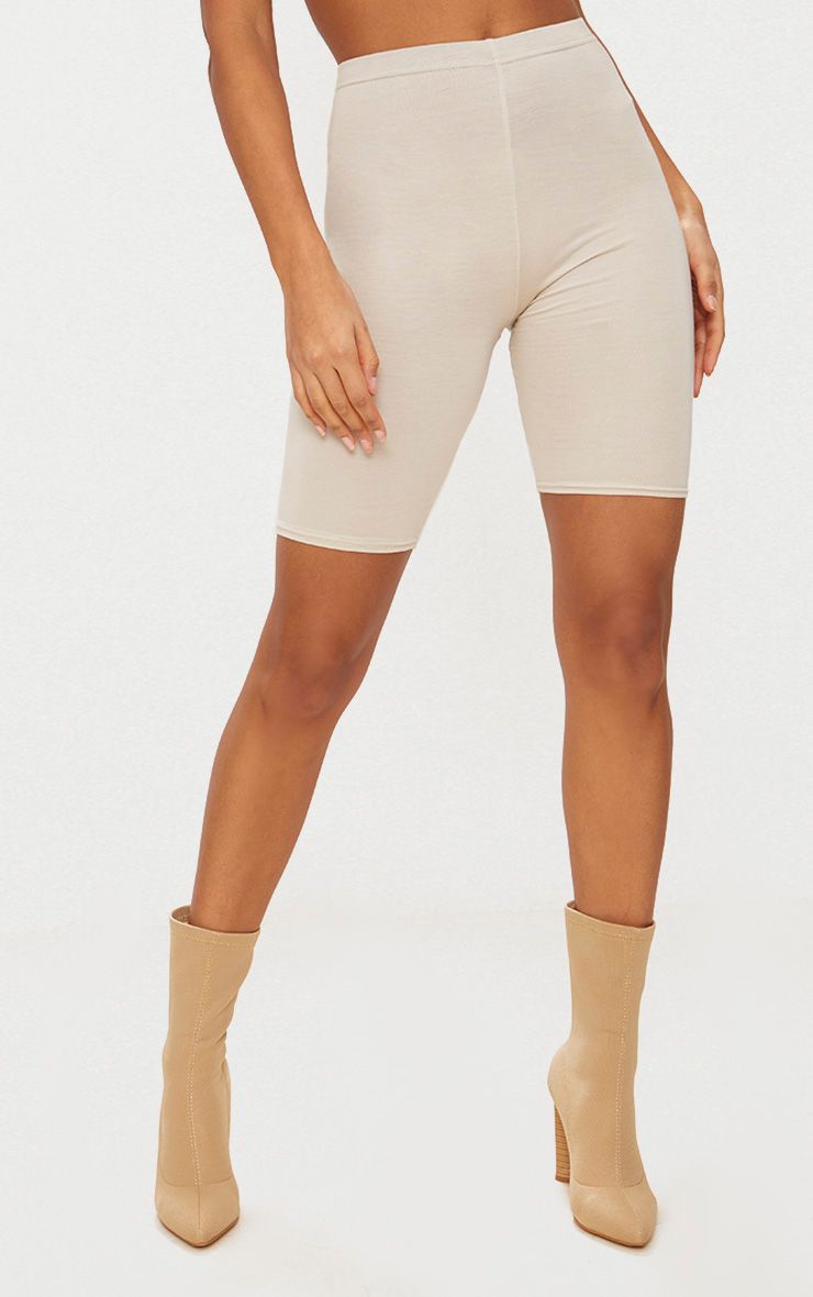 Sand Basic Bike Shorts | PrettyLittleThing