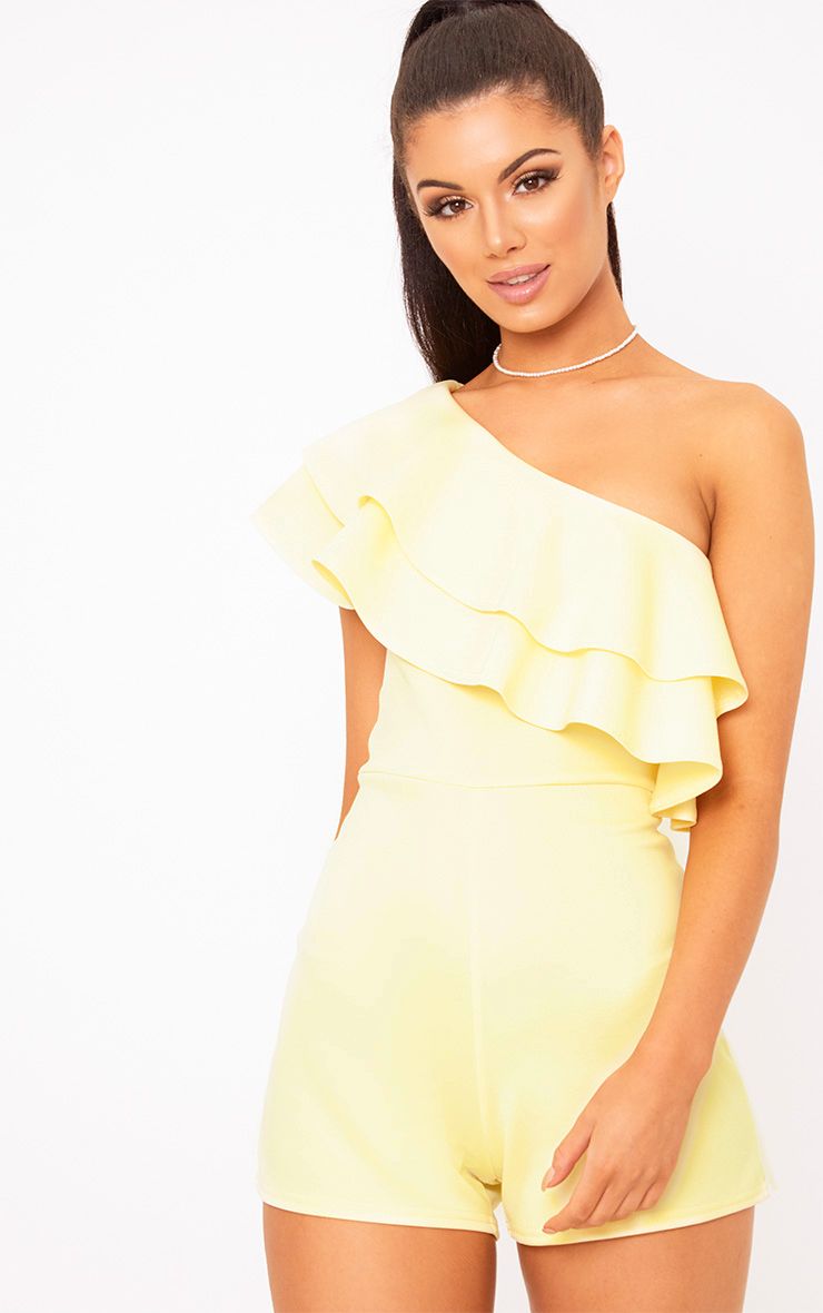 Playsuits & Rompers | Striped & Bardot | PrettyLittleThing