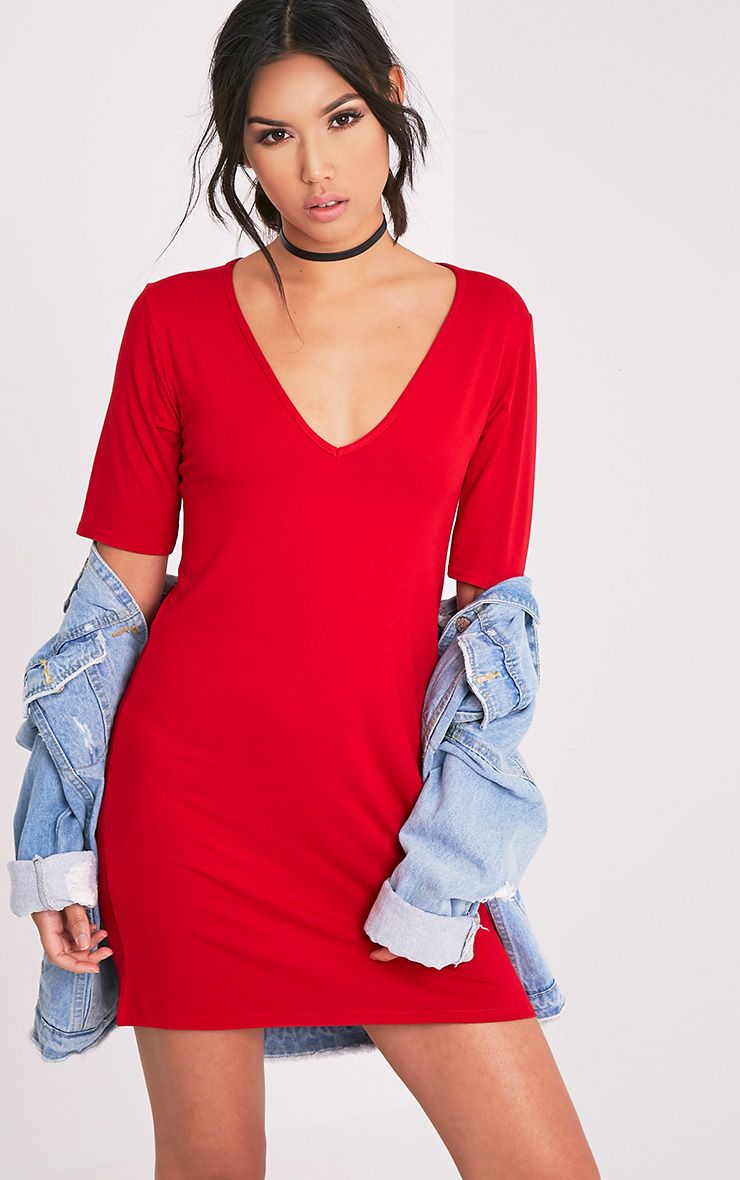 Plunge Dresses | V-Neck Dresses Online | PrettyLittleThing AUS