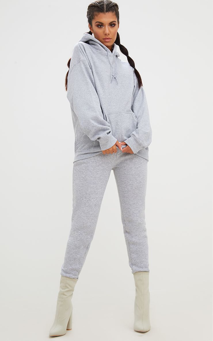 Grey Marl Ultimate Oversized Hoodie. Tops | PrettyLittleThing