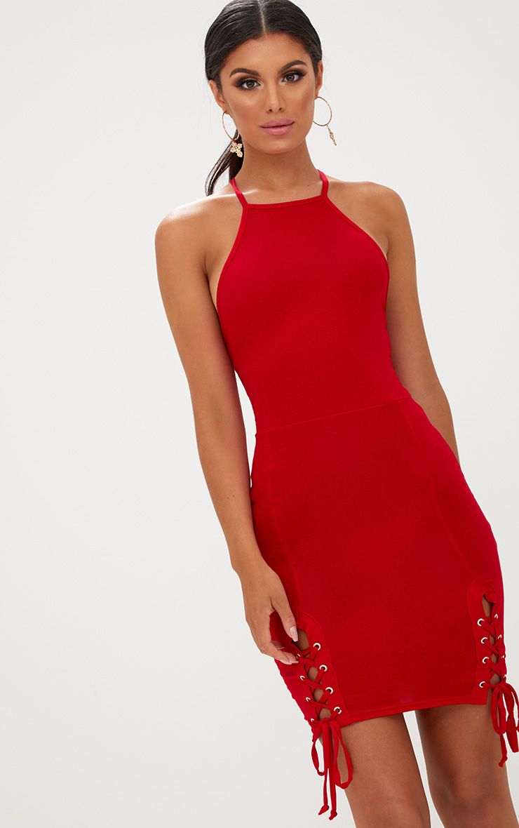 Lace Up Dresses | Lace Up Detail Dresses | PrettyLittleThing