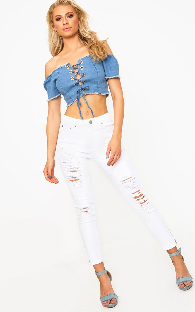 Ripped Jeans For Women | Distressed Jeans | PrettyLittleThing USA