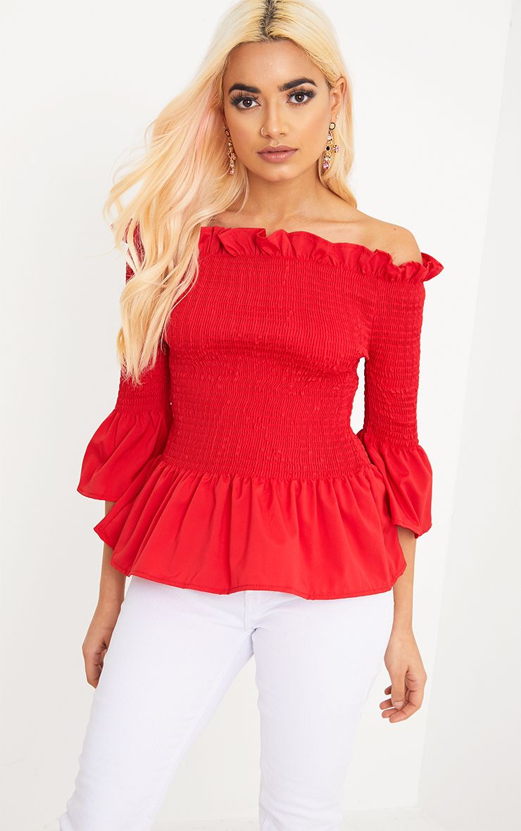 Long Sleeve Tops | Split, Bardot & Jersey | PrettyLittleThing