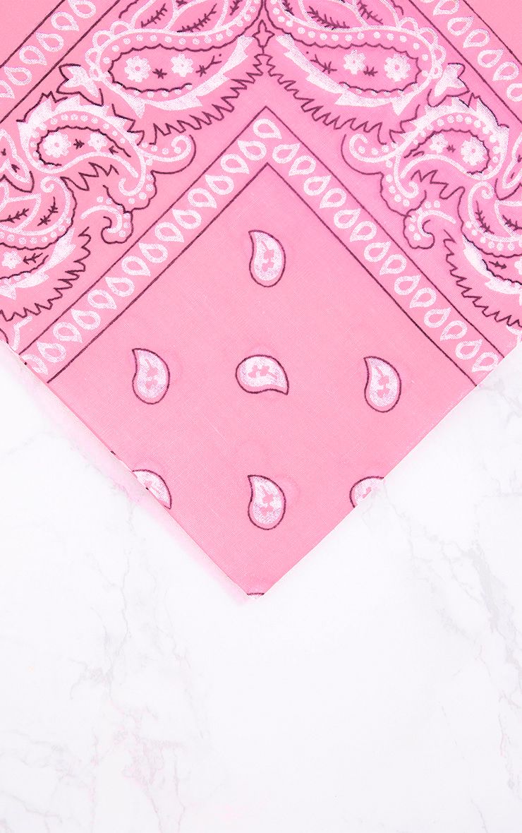 Pink Bandana. Accessories | PrettyLittleThing