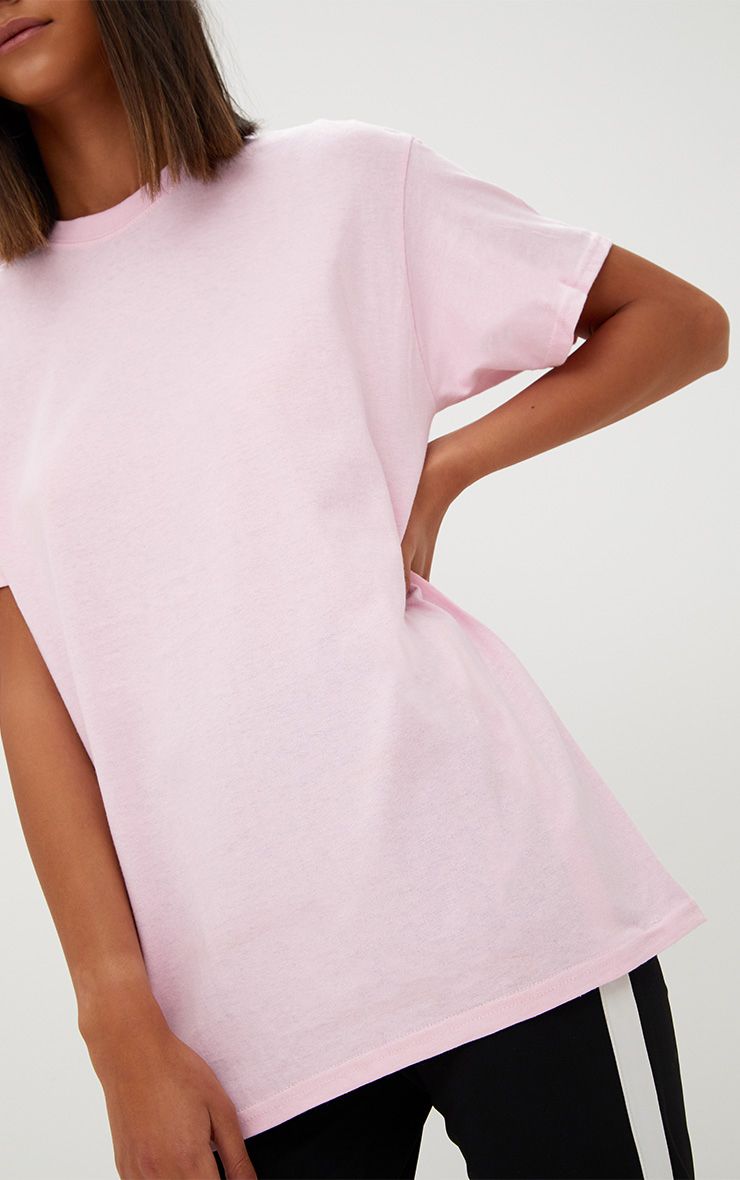 Ultimate Light Pink Oversized T Shirt. Tops | PrettyLittleThing AUS