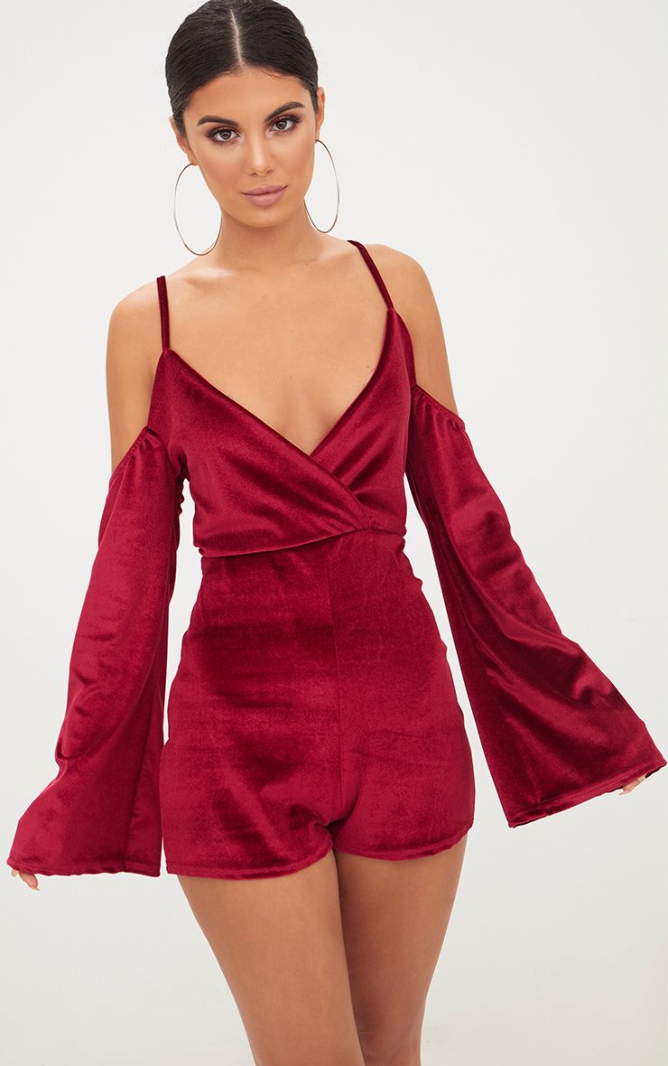 Playsuits & Rompers | Striped & Bardot | PrettyLittleThing